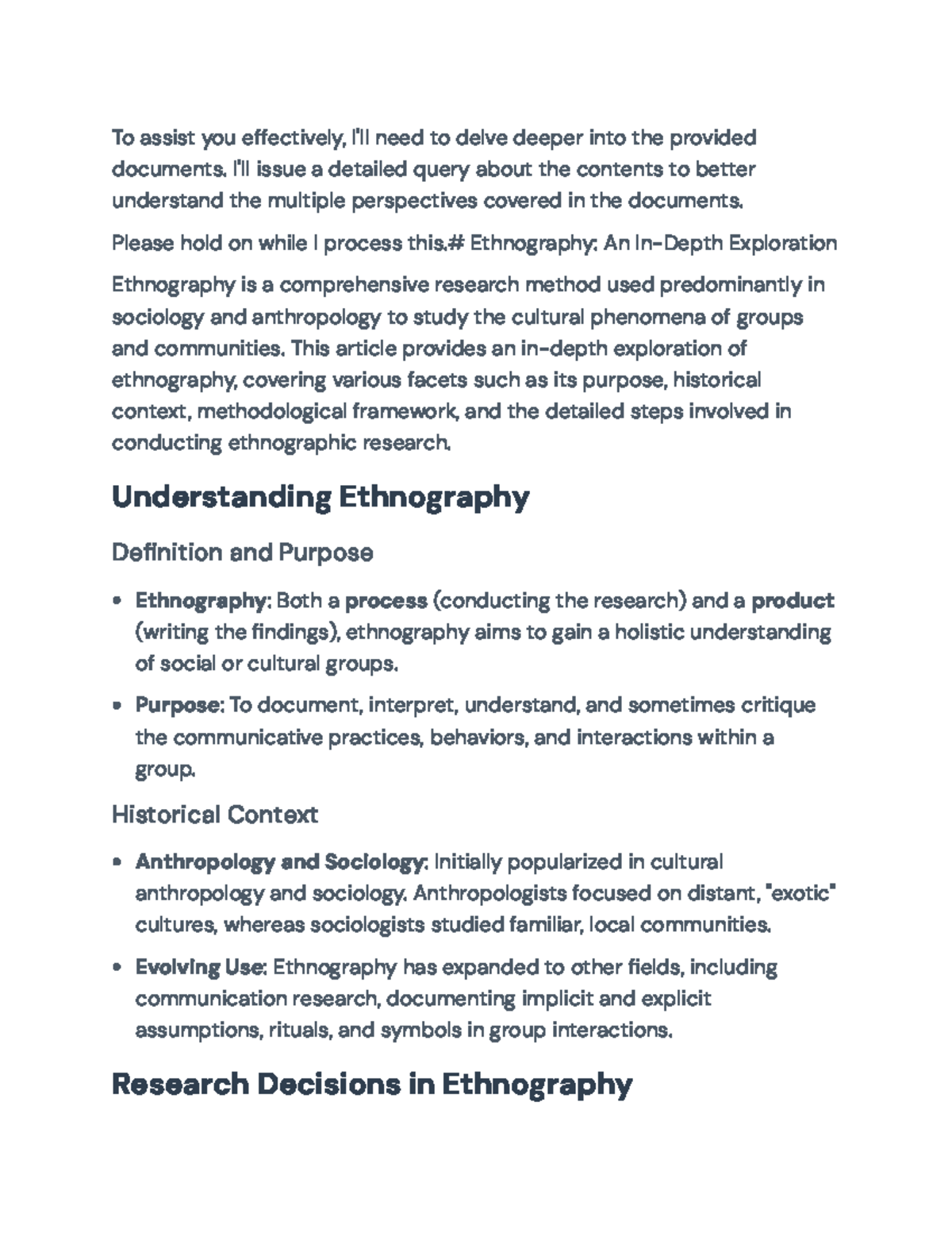 Ethnography: A Detailed Guide to Qualitative Research Methods - Studocu