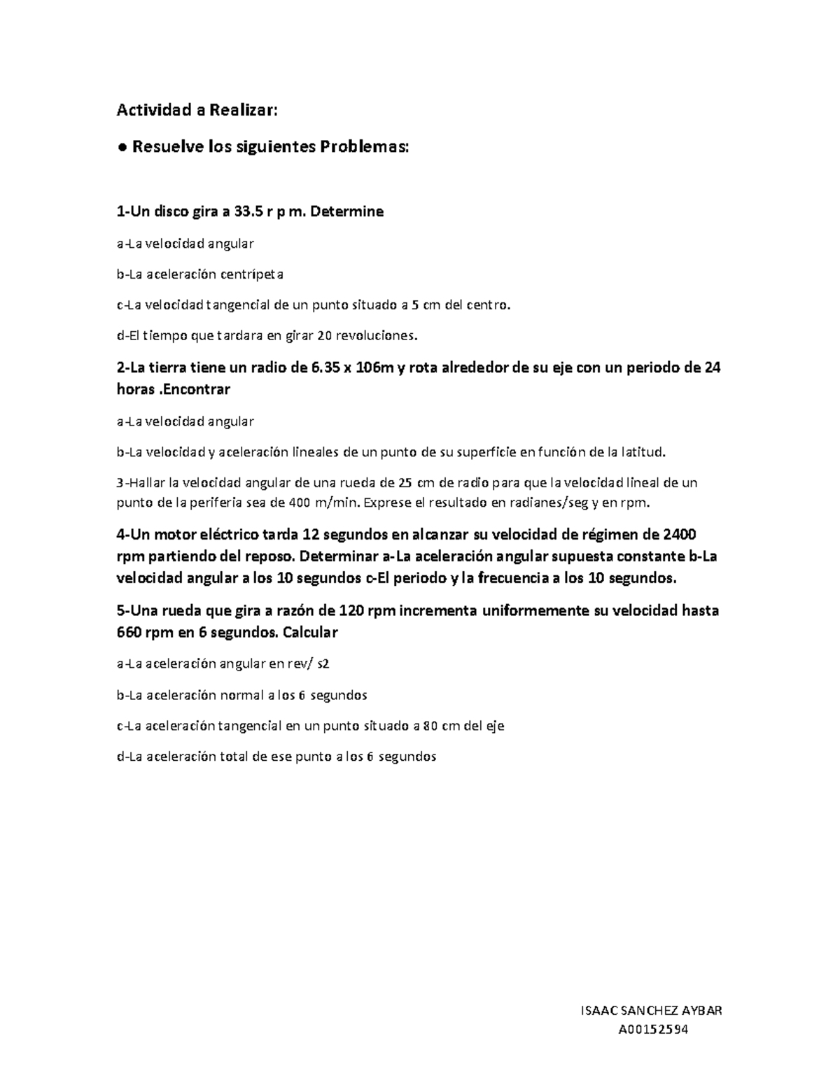 Isaac Sanchez Aybar-Movimiento Circular - ISAAC SANCHEZ AYBAR Actividad ...
