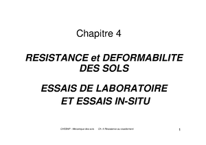 Calcul des contraintes dans le sol - 1 Rappel Une contrainte est ...