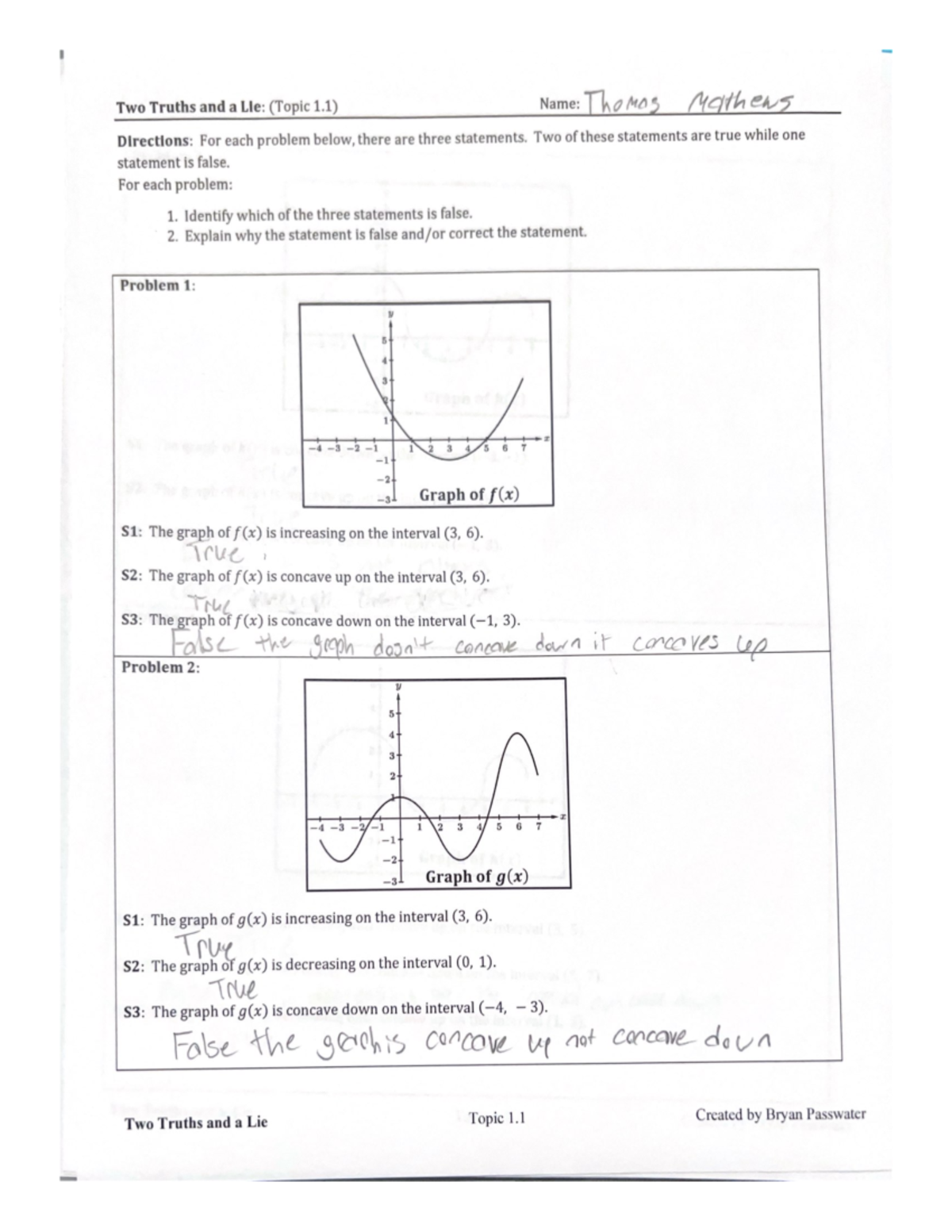 Two Truths and a Lie: Analysis & Explanations (Topic 1) - Studocu