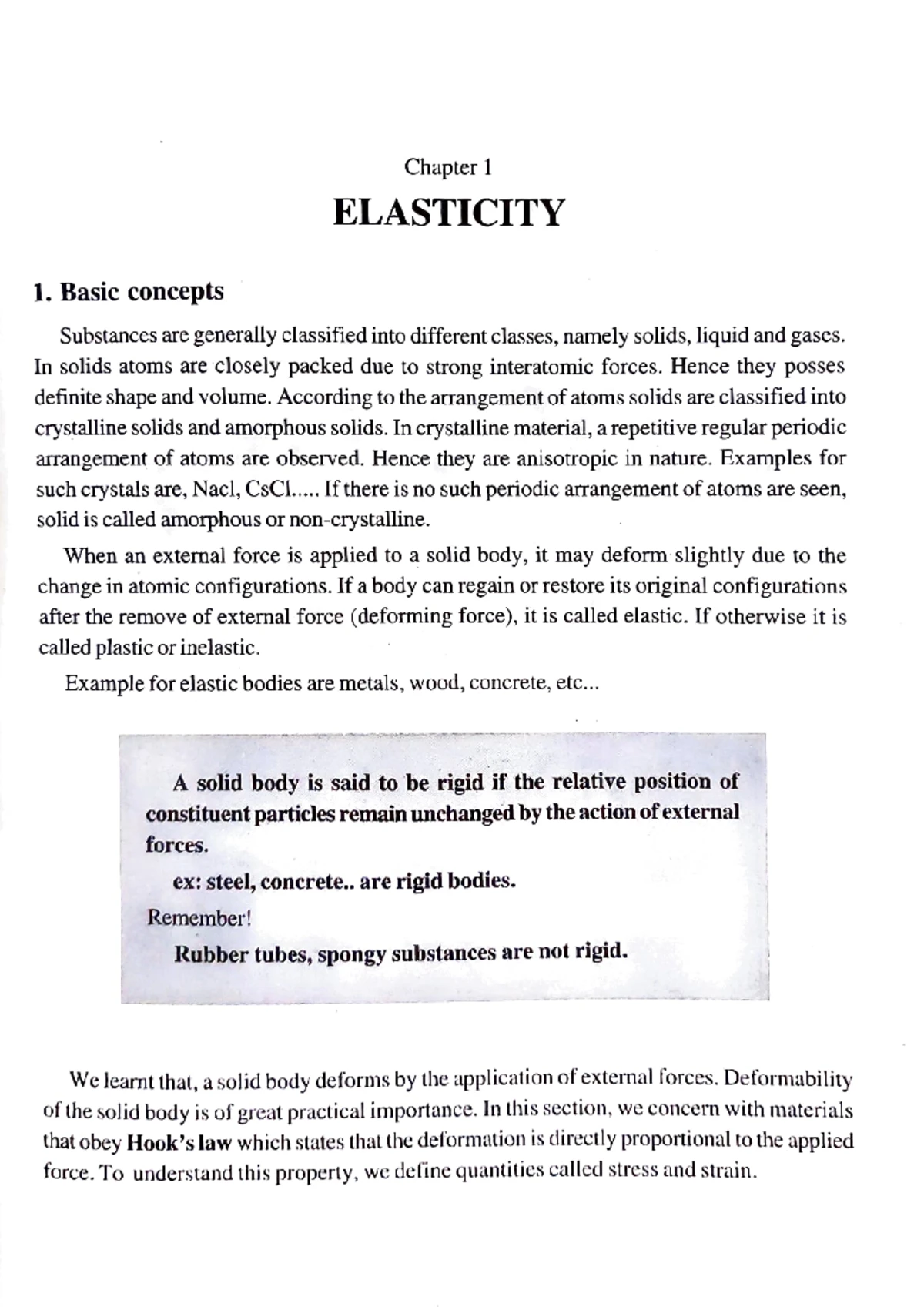 Title: Phy - Chapter on Elasticity and Properties of Matter Notes - Studocu