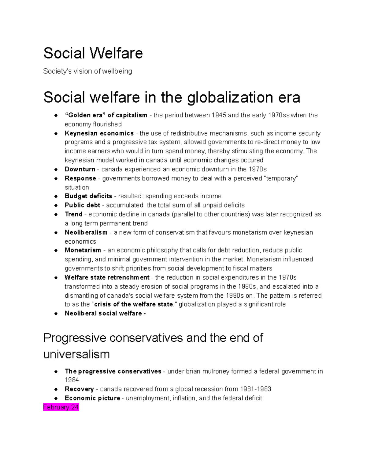 SWRK 1001 H - social work first year class - Social Welfare Society’s ...