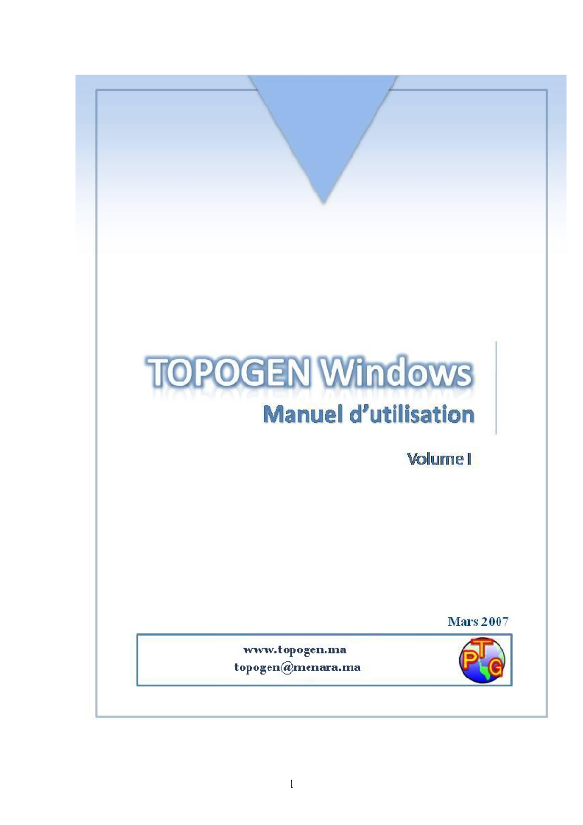 Topogen-Doc - Guide d'utilisation du logiciel Topogen Windows - Studocu