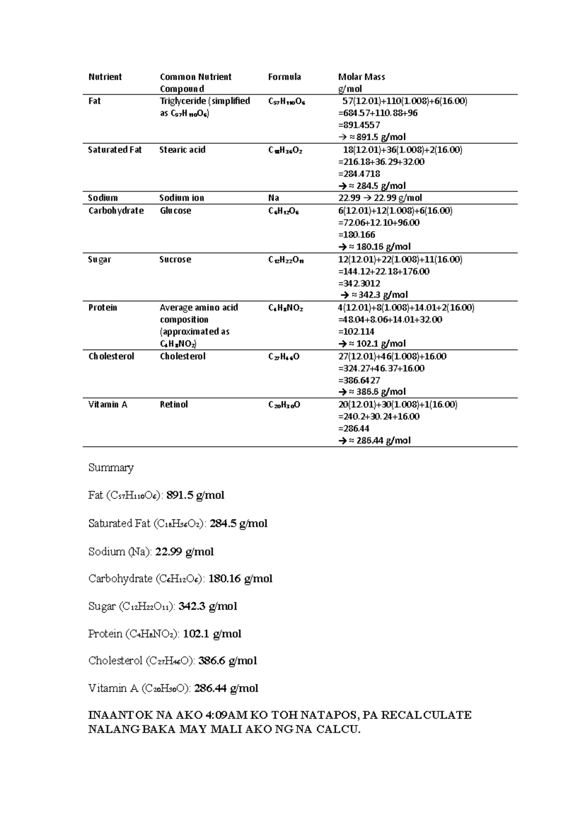 EJ - Chemical reaction - Nutrient Common Nutrient Compound Formula ...