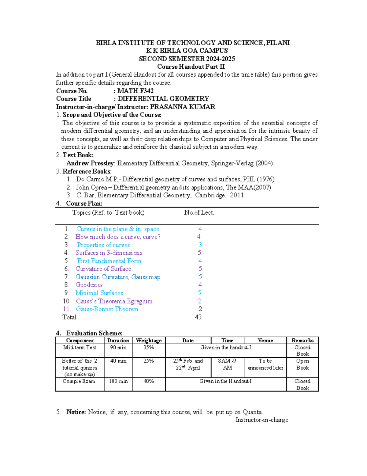 MATH F342-handout - good only - BIRLA INSTITUTE OF TECHNOLOGY AND ...