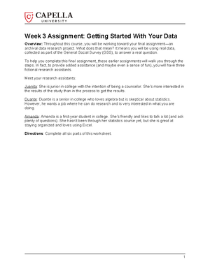 2cf thinking about your data Assessment 2 - Assessment 2: Thinking About Your Data Overview: In ...
