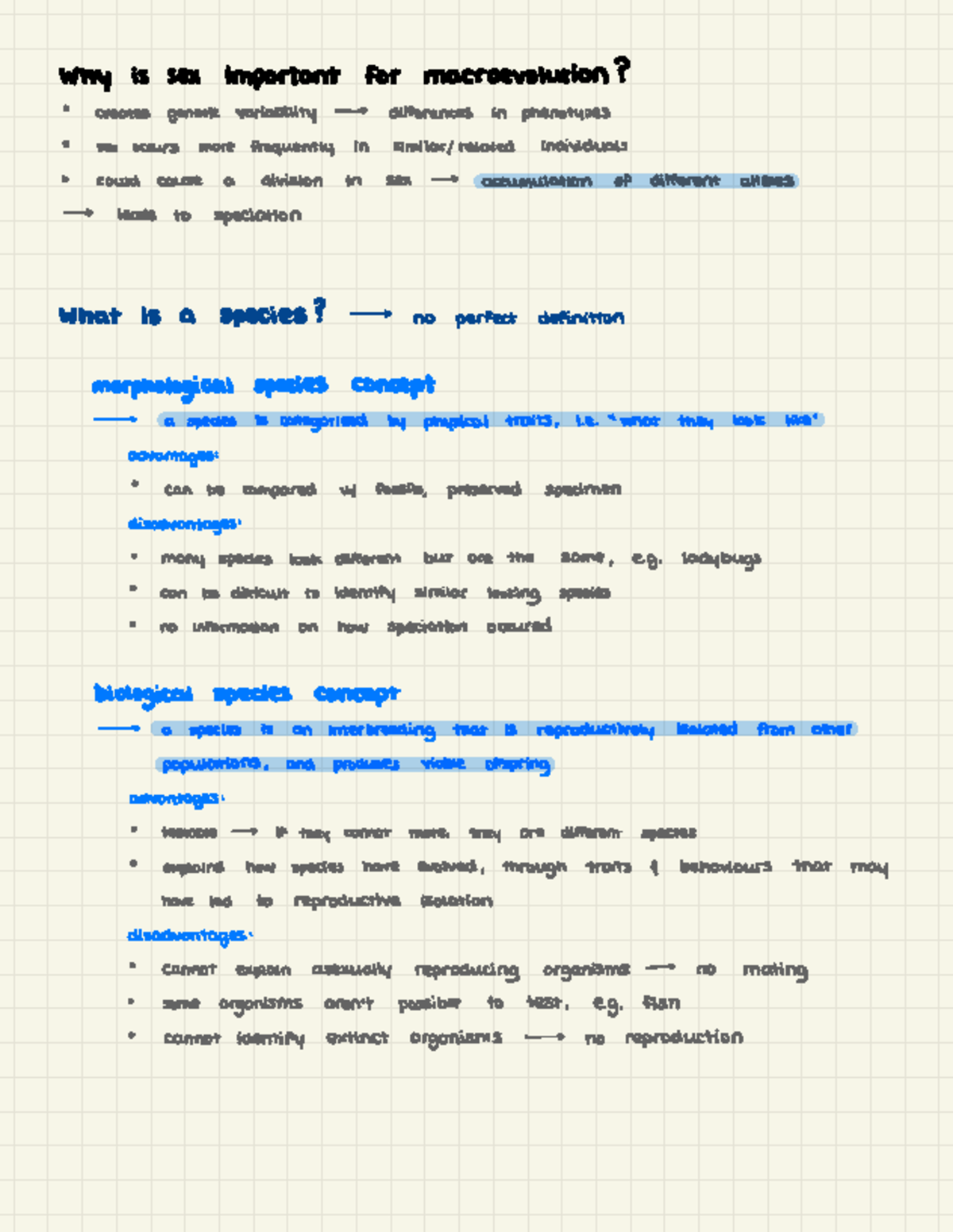 Species and Speciation: Understanding Advantages and Disadvantages ...