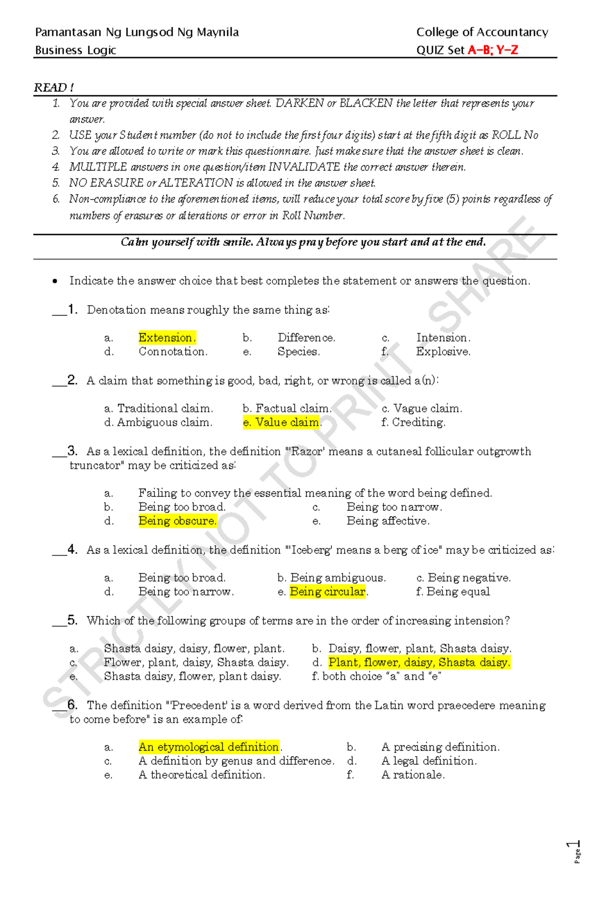 Pamantasan Ng Lungsod Ng Maynila College of Accountancy Business Logic ...