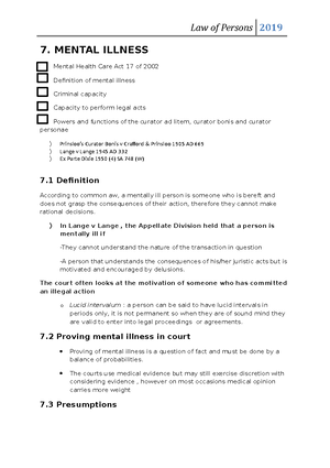 4 The Meaning of Status - Law Of Persons 2019 4. THE MEANING OF STATUS ...