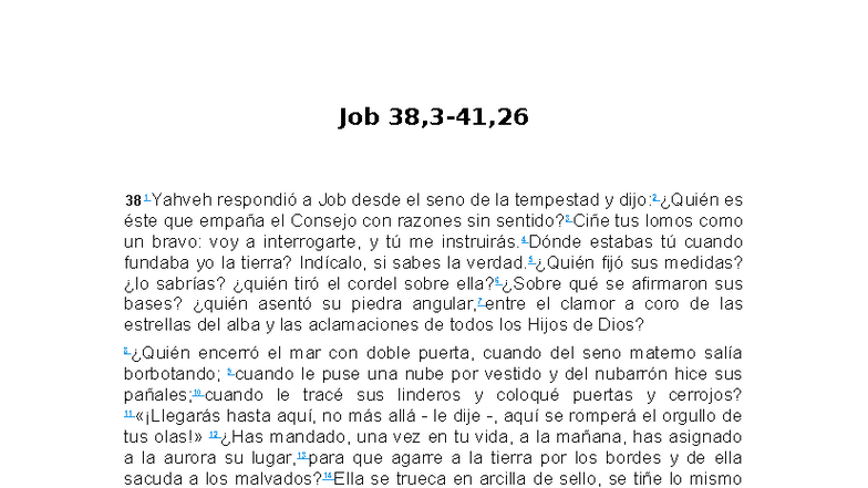 Job 38 - Análisis y Reflexiones para el Curso - Studocu