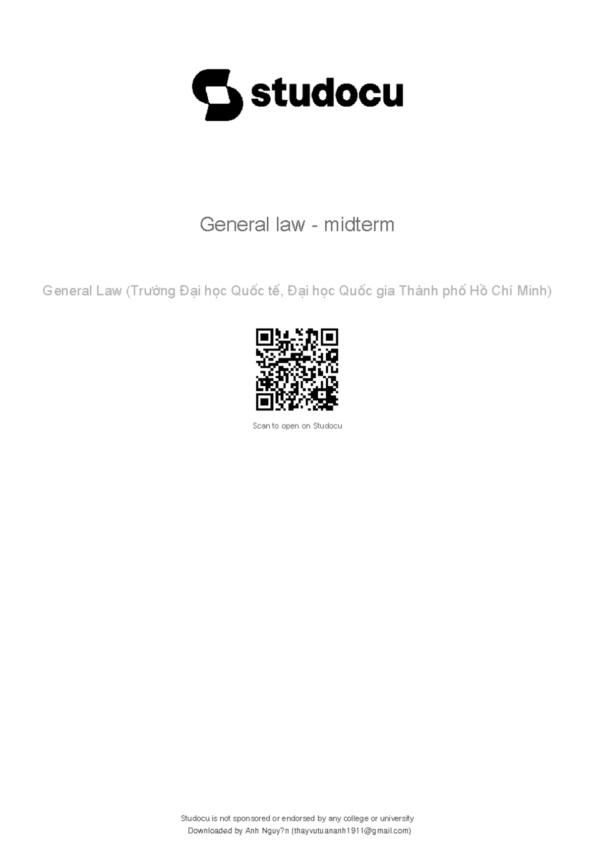 General Law Midterm Notes - General Law Course (2023) - Studocu