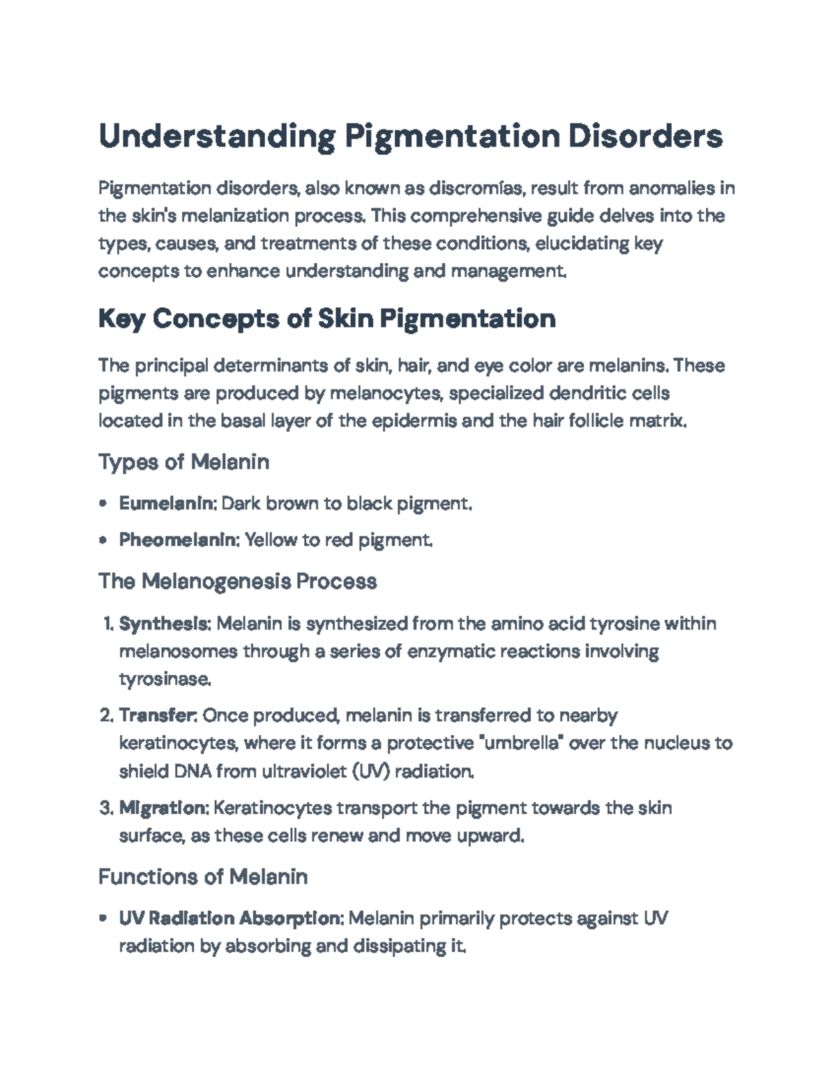 Understanding Pigmentation Disorders: Types, Causes, and Treatments ...