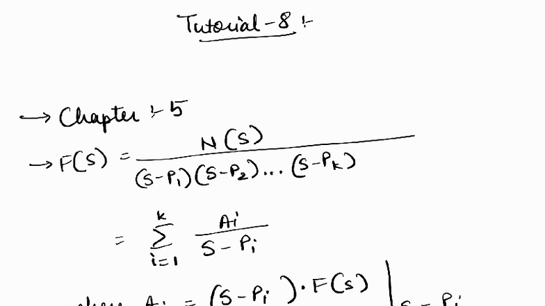 Tutorial 8: CTFT Concepts and Properties for ELEC242 - Studocu