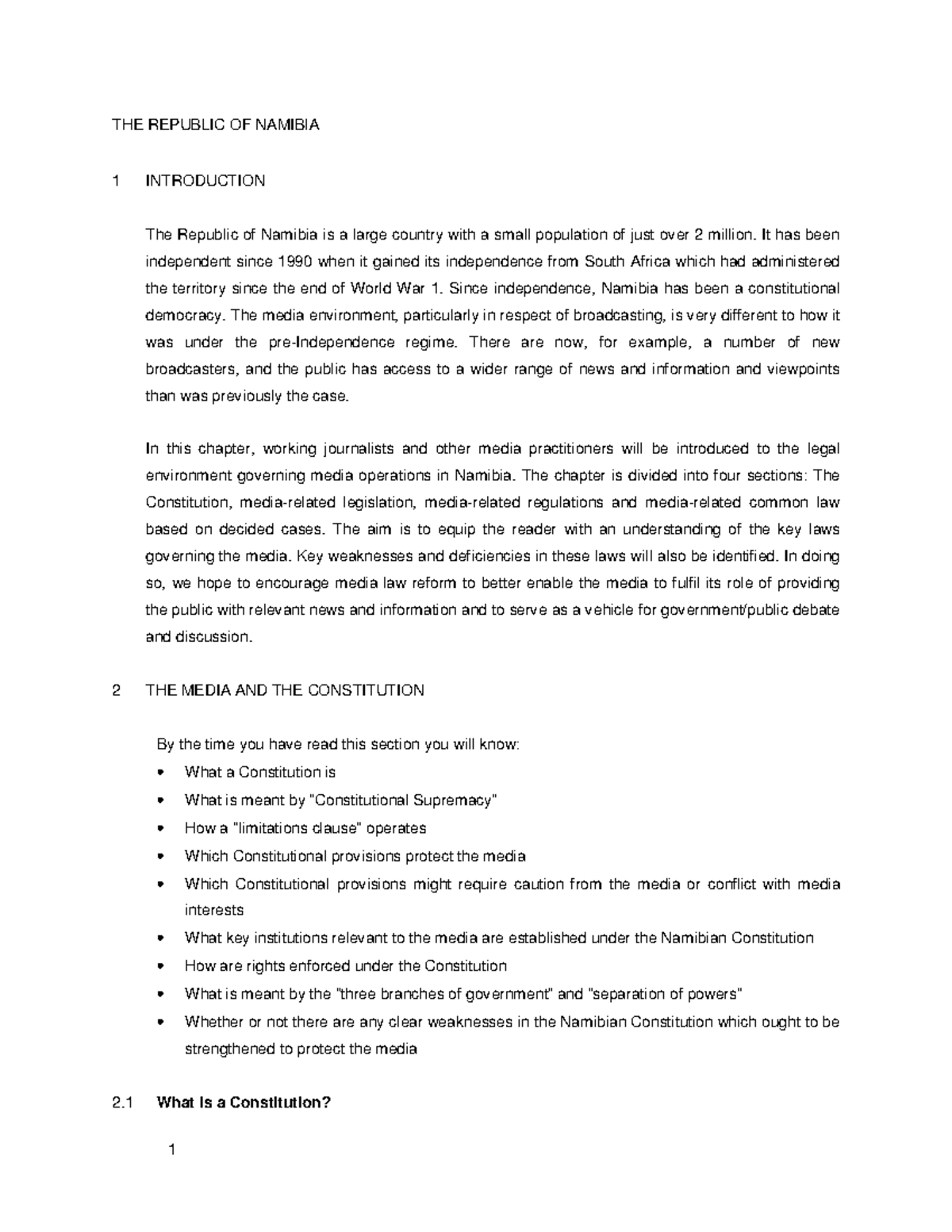 Media Law Handbook: Understanding Legal Frameworks in Namibia - Studocu