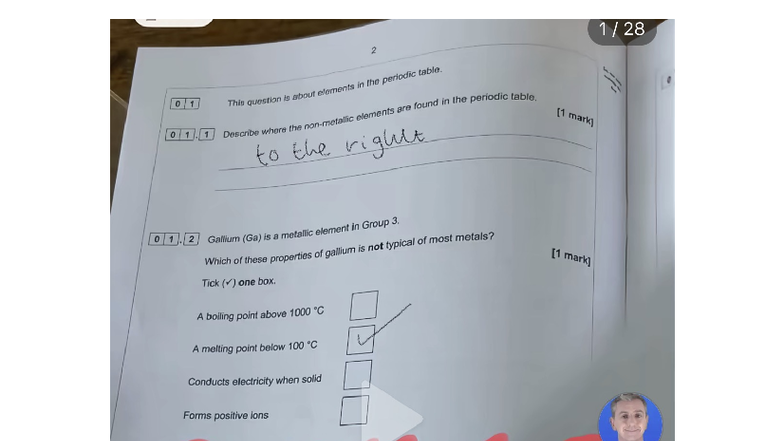 GCSE AQA TRIPLE CHEM PAPER 1 2025: Periodic Table Elements Analysis ...