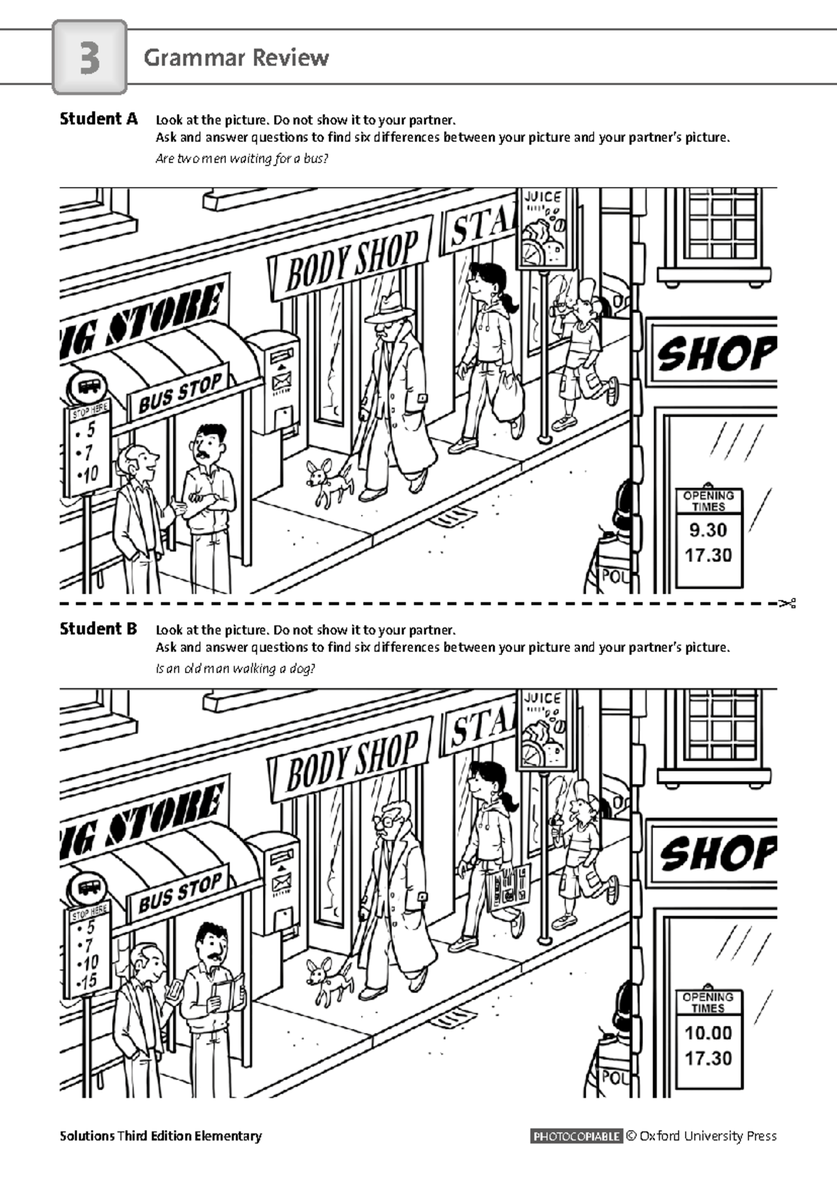 3 Student A & B Grammar Review: Finding Differences - Studocu