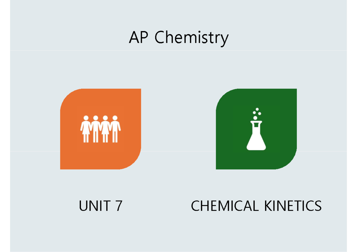 AP Chemistry Unit 7: Chemical Kinetics Study Notes - Studocu