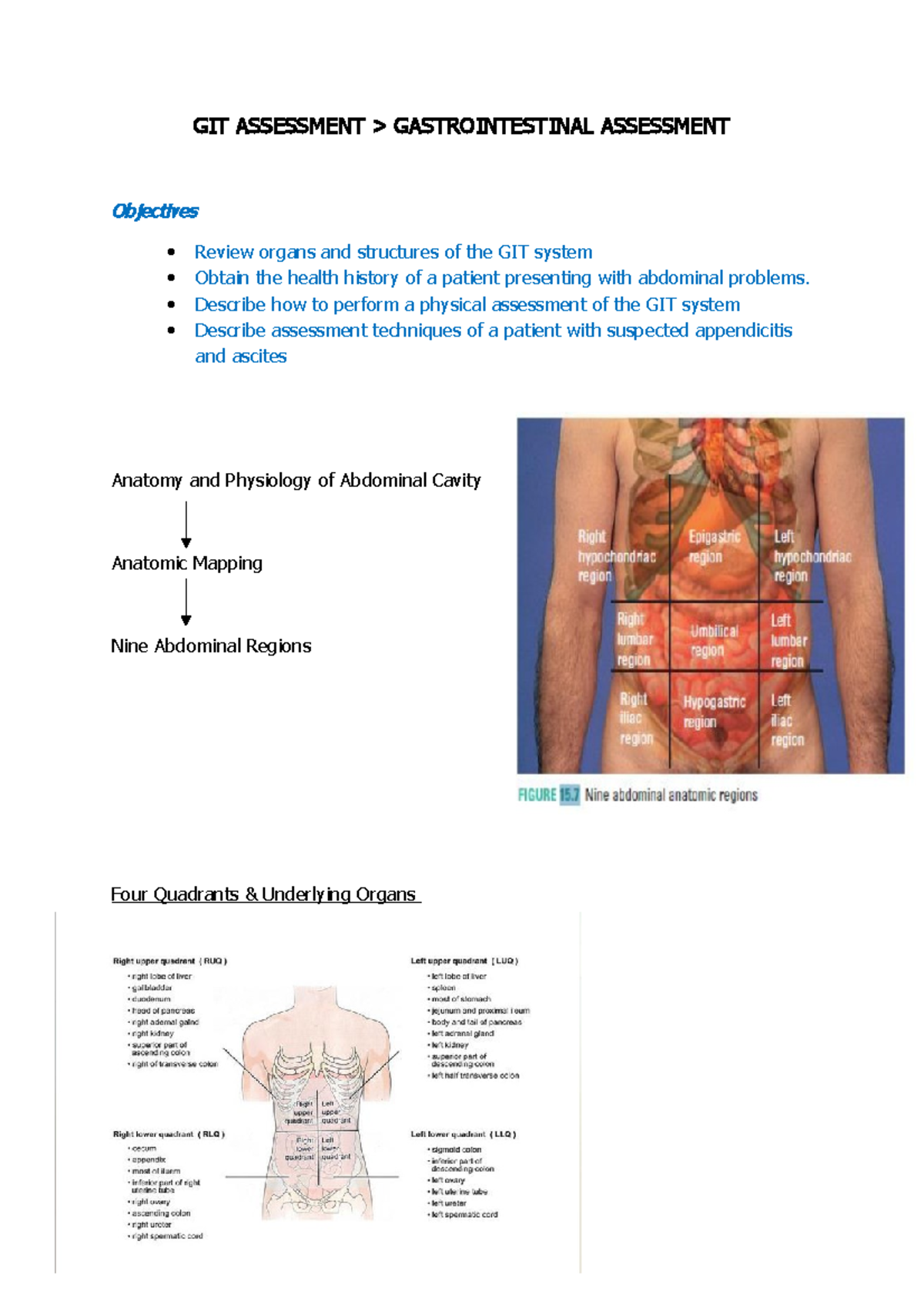 GIT Assessment: Comprehensive Guide to Gastrointestinal Evaluation ...