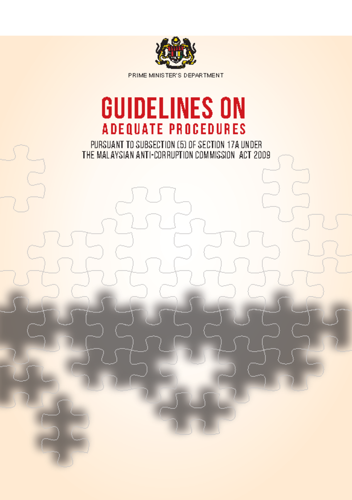 Guidelines on Adequate Procedures for Anti-Corruption Under MACC Act ...