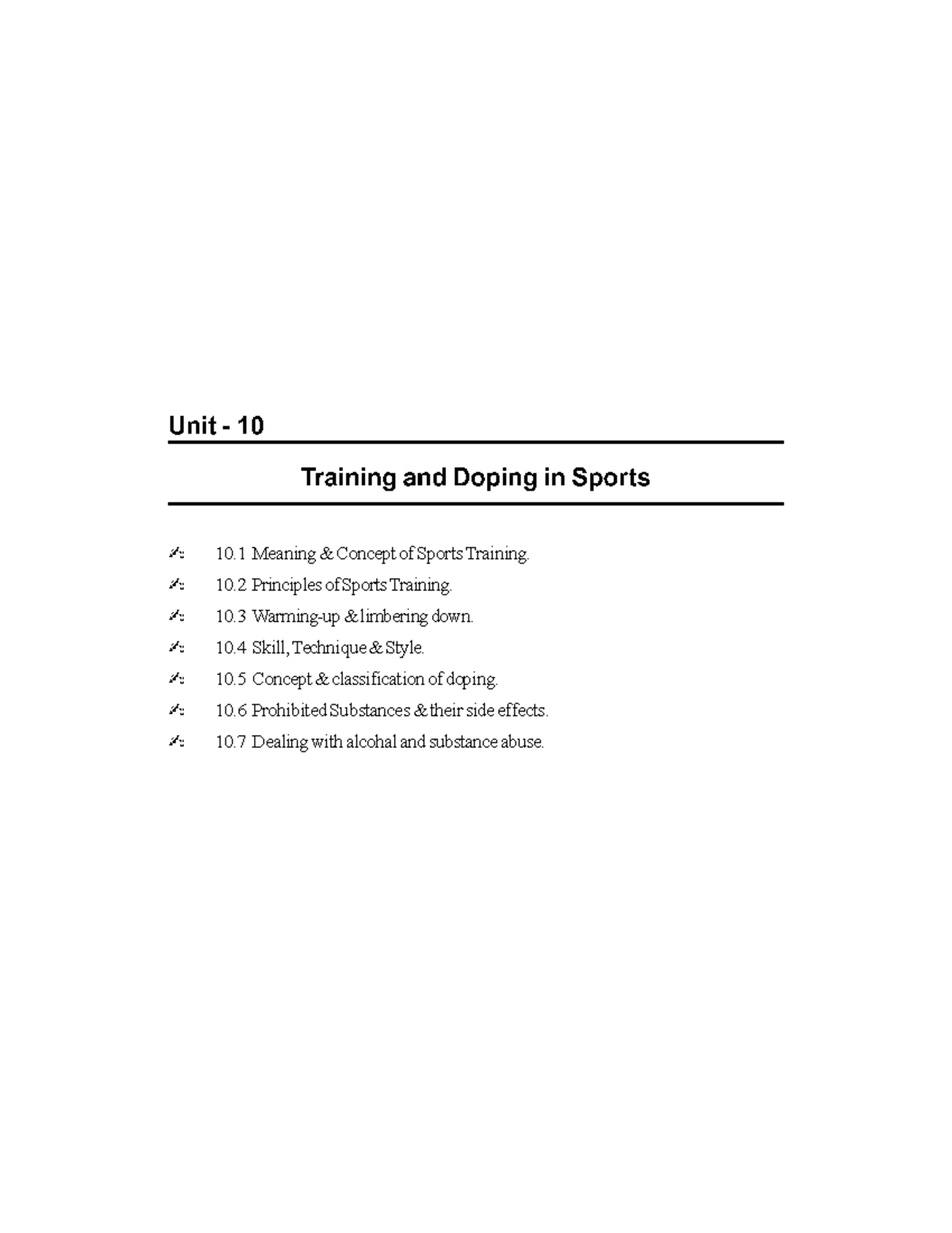 Physical Education Training and Doping in Sports - 10 Meaning & Concept ...