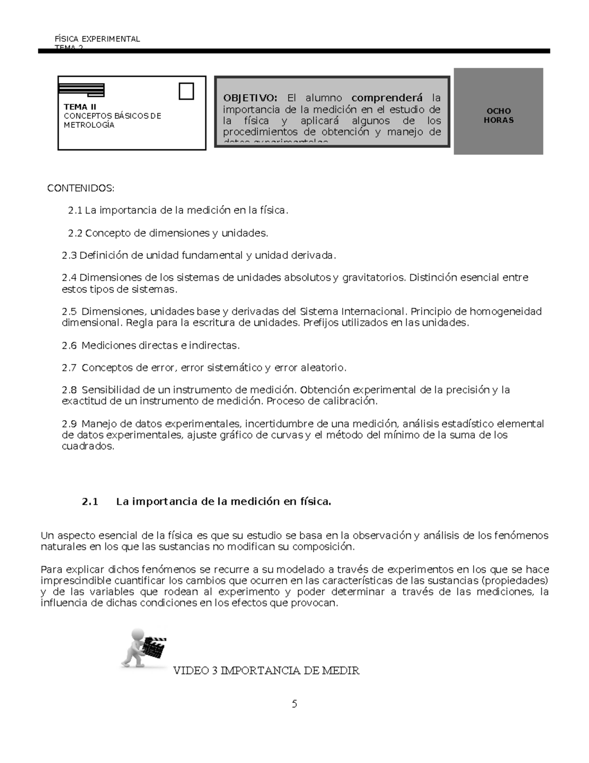 FIS EXP TEMA 2 - Apuntes sobre Metrología y Mediciones - Studocu