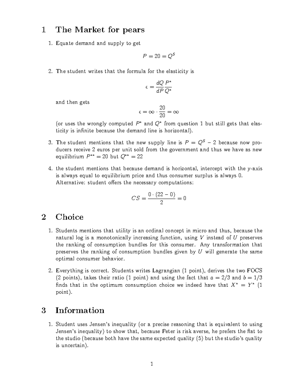 Microeconomics Retake Exam Answers (July 2025) - Studeersnel