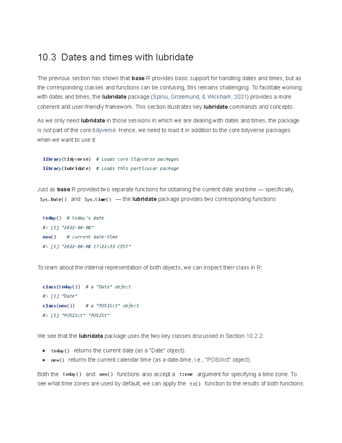 Lubridate Tutorial for Dates & Times in R (10.3) - Studocu