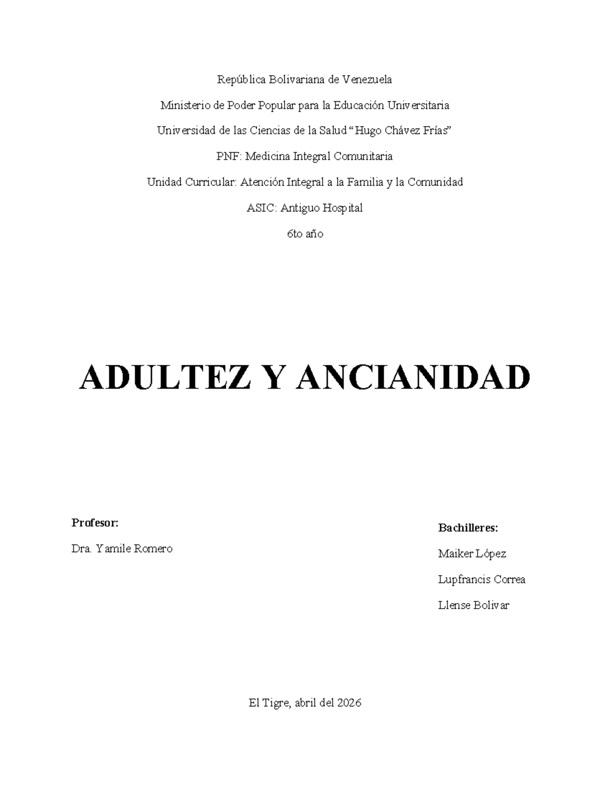 TEMA 1: Adultez y Ancianidad - Apuntes de Medicina Integral Comunitaria ...