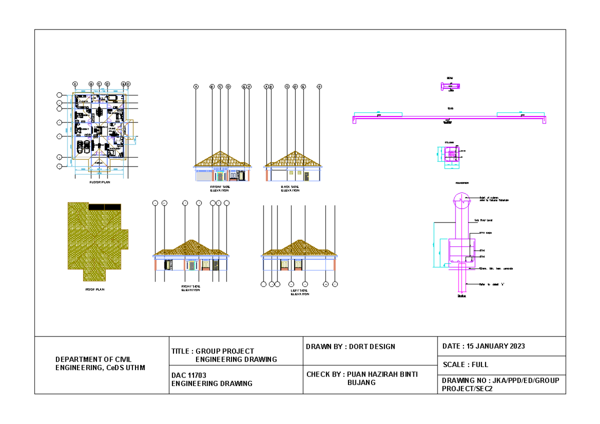 Final Group Project Drawing - DAC 11703 Engineering Drawing - Studocu