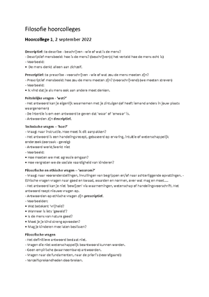 [Solved] Wat is definitie van fundamenteel - Filosofie jaar 1 (HHS-Peda ...