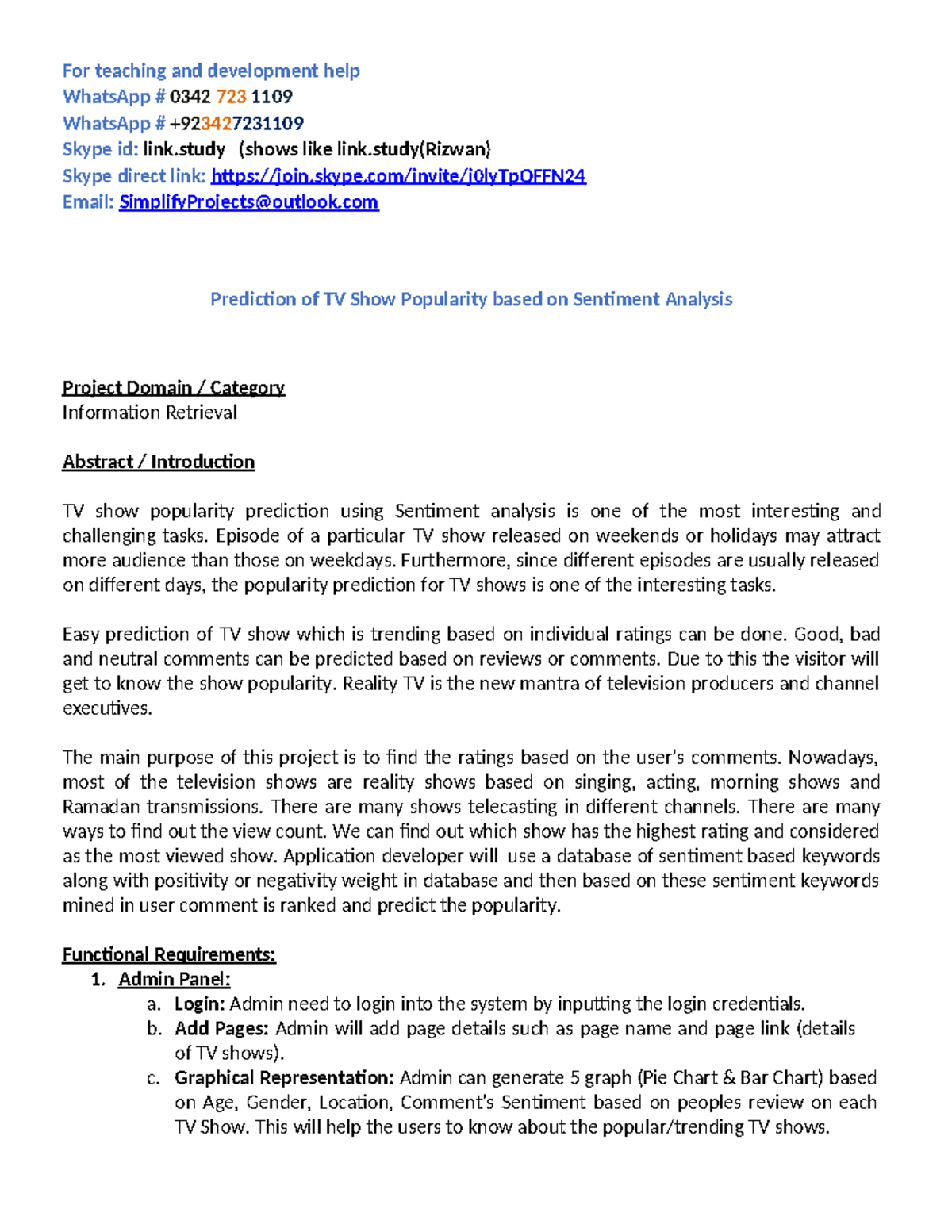 TV Show Popularity Prediction: A Sentiment Analysis Study - Studocu