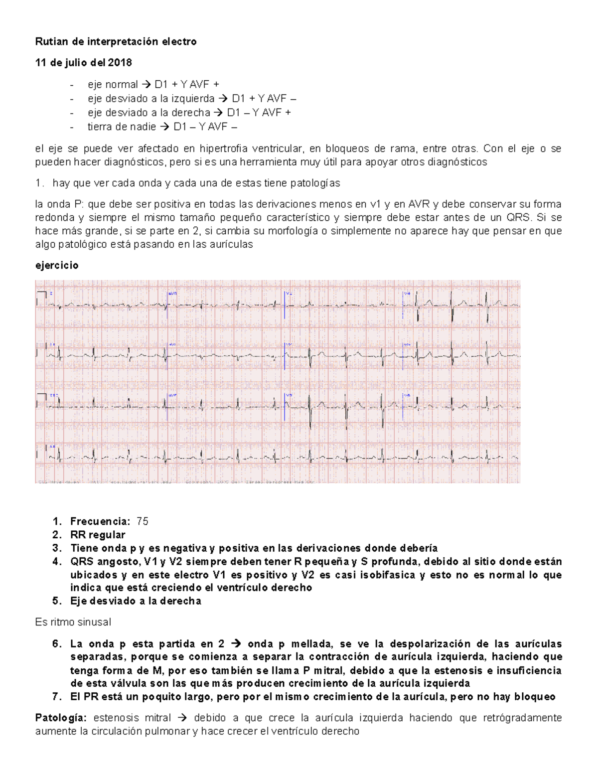 Rutina de interpretacion electro - Rutian de interpretación electro 11 de julio del 2018 eje ...