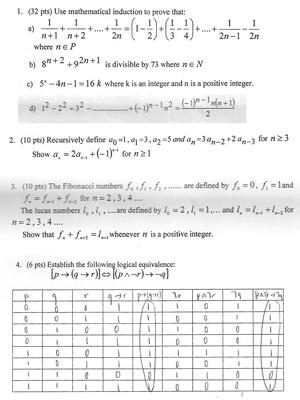 MAT205 - HW 2 - linear algebra - Discrete - MAT 205 - Section A: Linear ...