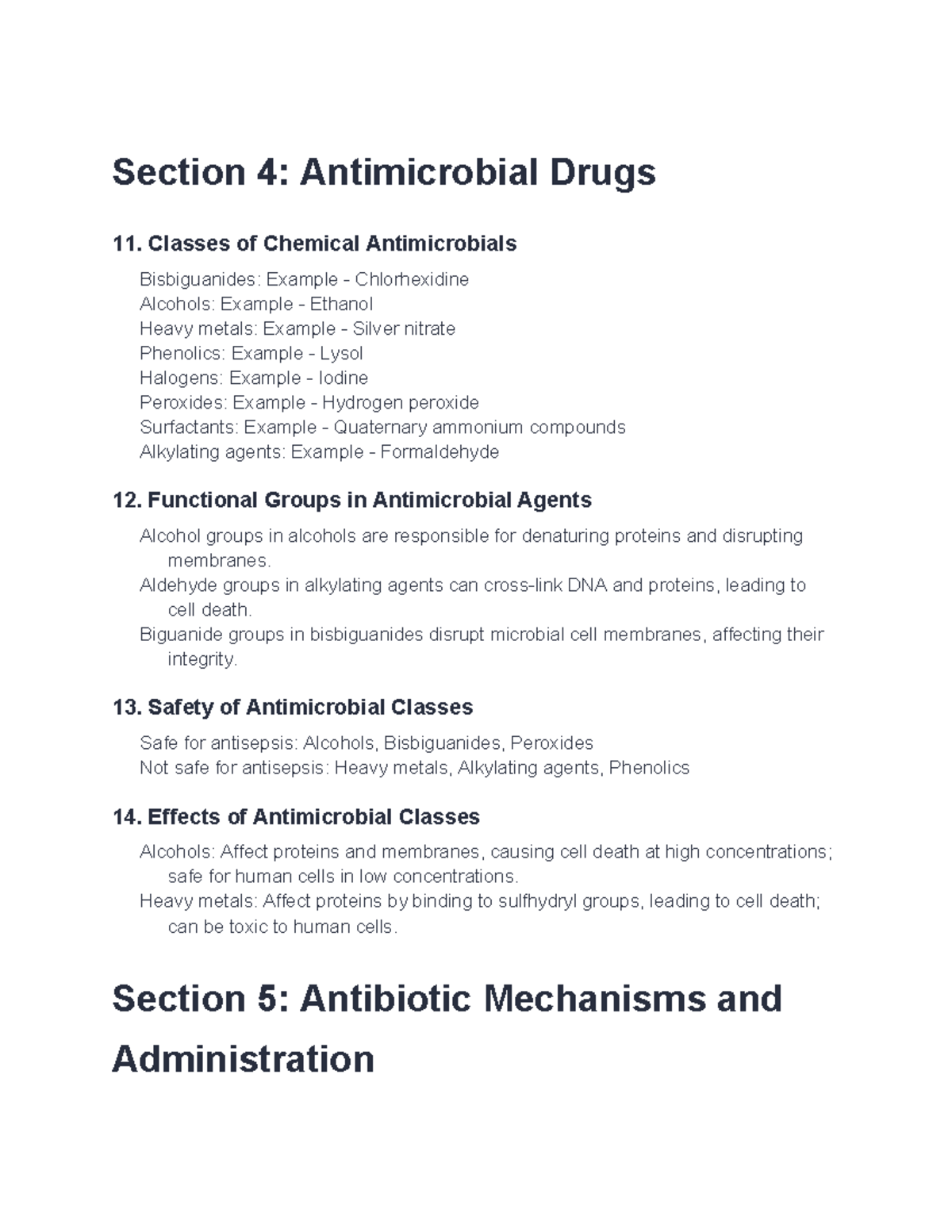 Antimicrobial Drugs & Their Mechanisms: A Study Guide - Studocu