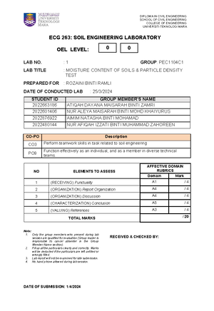 Lab manual 10- Level 1-Measurement of chemical parameters of water ...