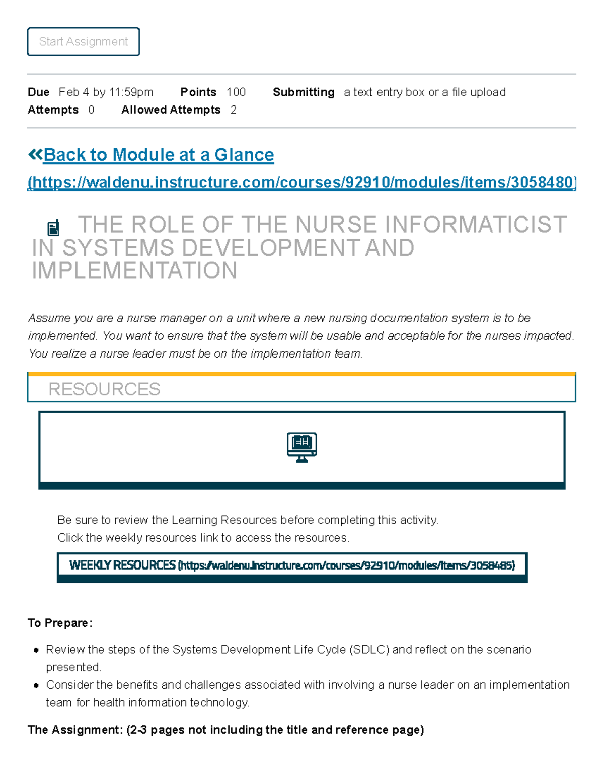 NURS_5051_Module5_Week10_Role_of_Nurse_Informatics_Assignment - Studocu