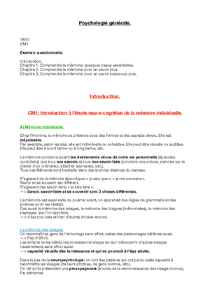 Psycho G révision - Empan: En psychologie, le terme «empan» renvoie à ...