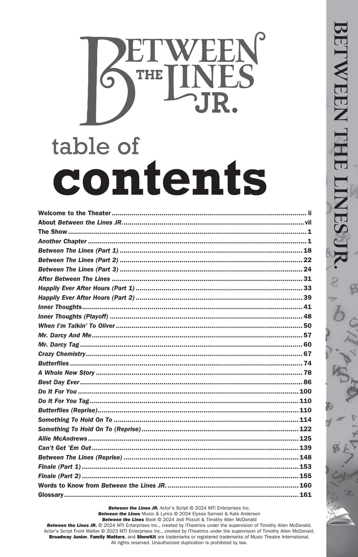 Between the Lines JR. Script and Stage Directions Guide - Studocu