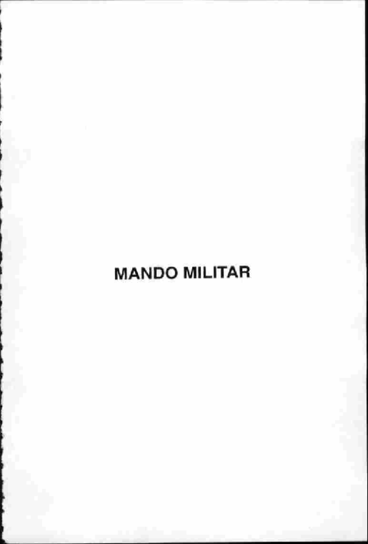 Mando Militar: Comportamiento y Don de Mando - Sedena - Studocu