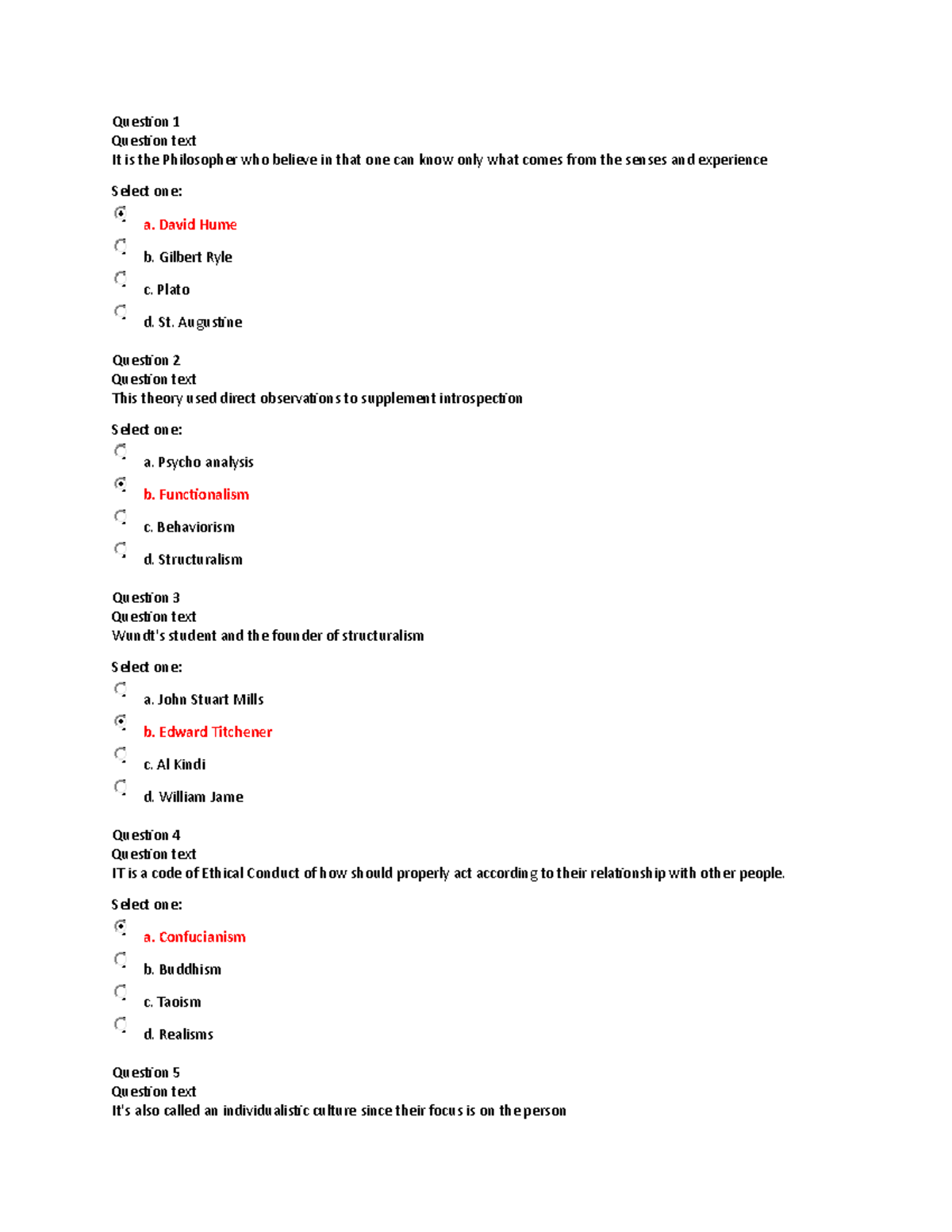 UGRD-GE6100 Understanding the Self Exam Questions and Answers - Studocu