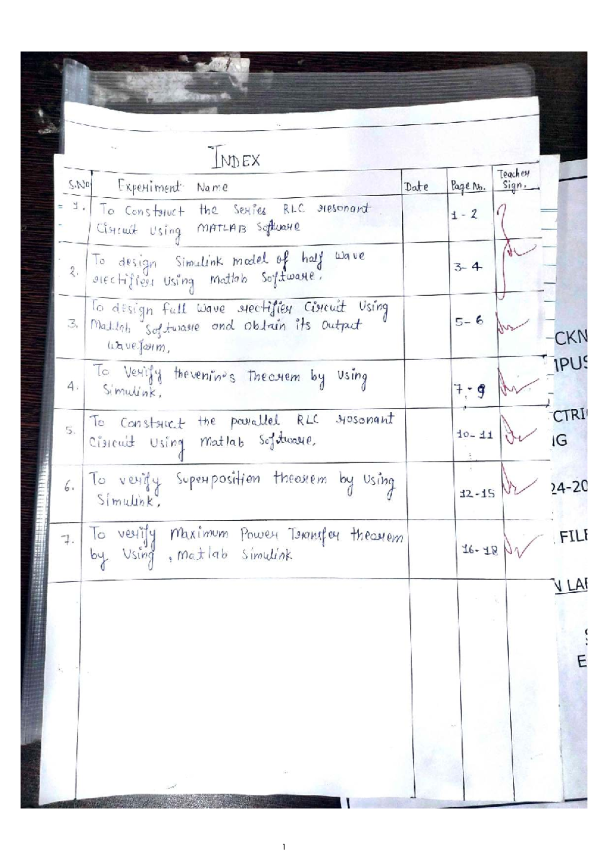 Simulation Experiments Using MATLAB Software for RLC Circuits (EE 101 ...