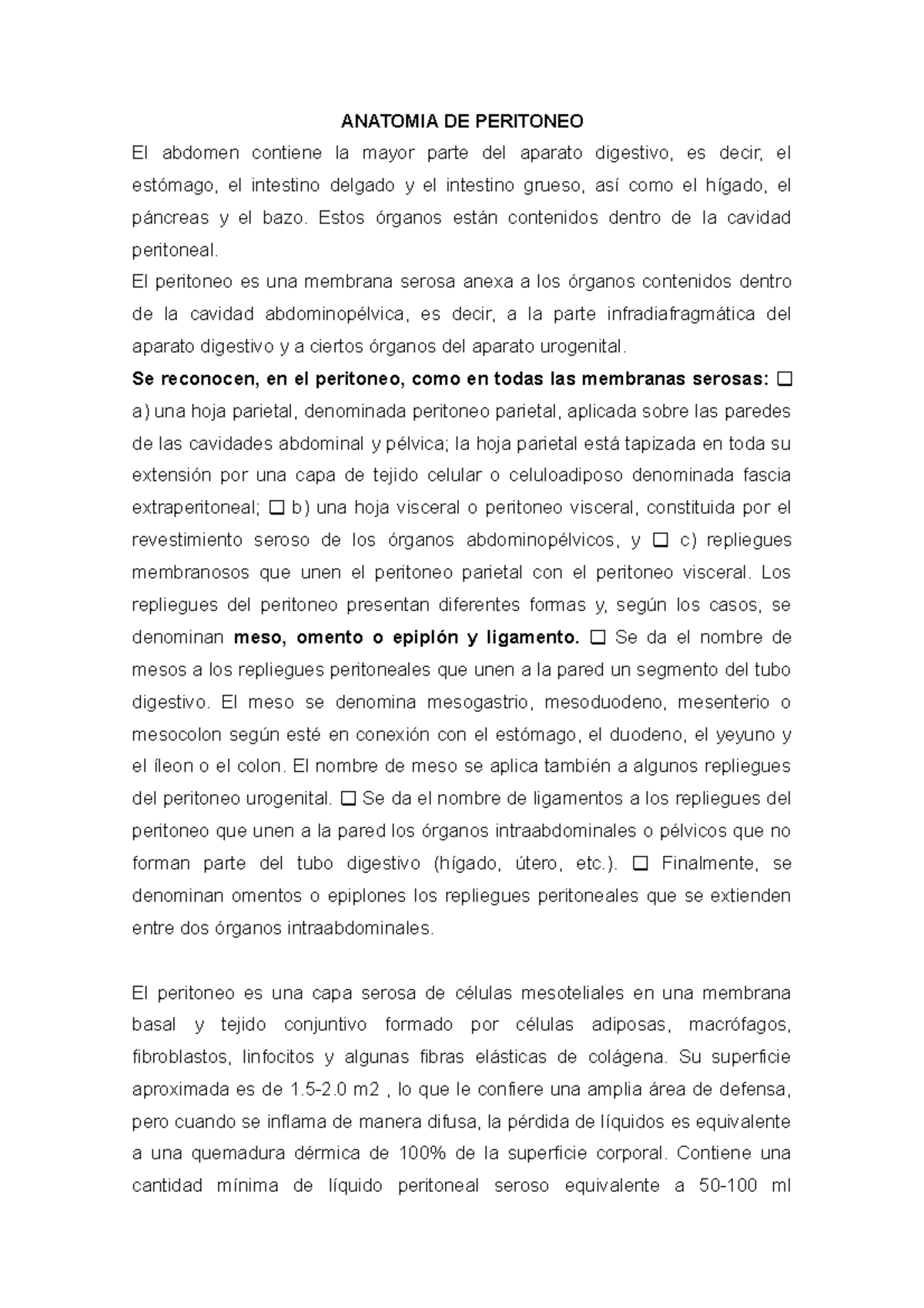 Peritonitis primaria, secundaria y terciaria- Anatomía y Semiología ...