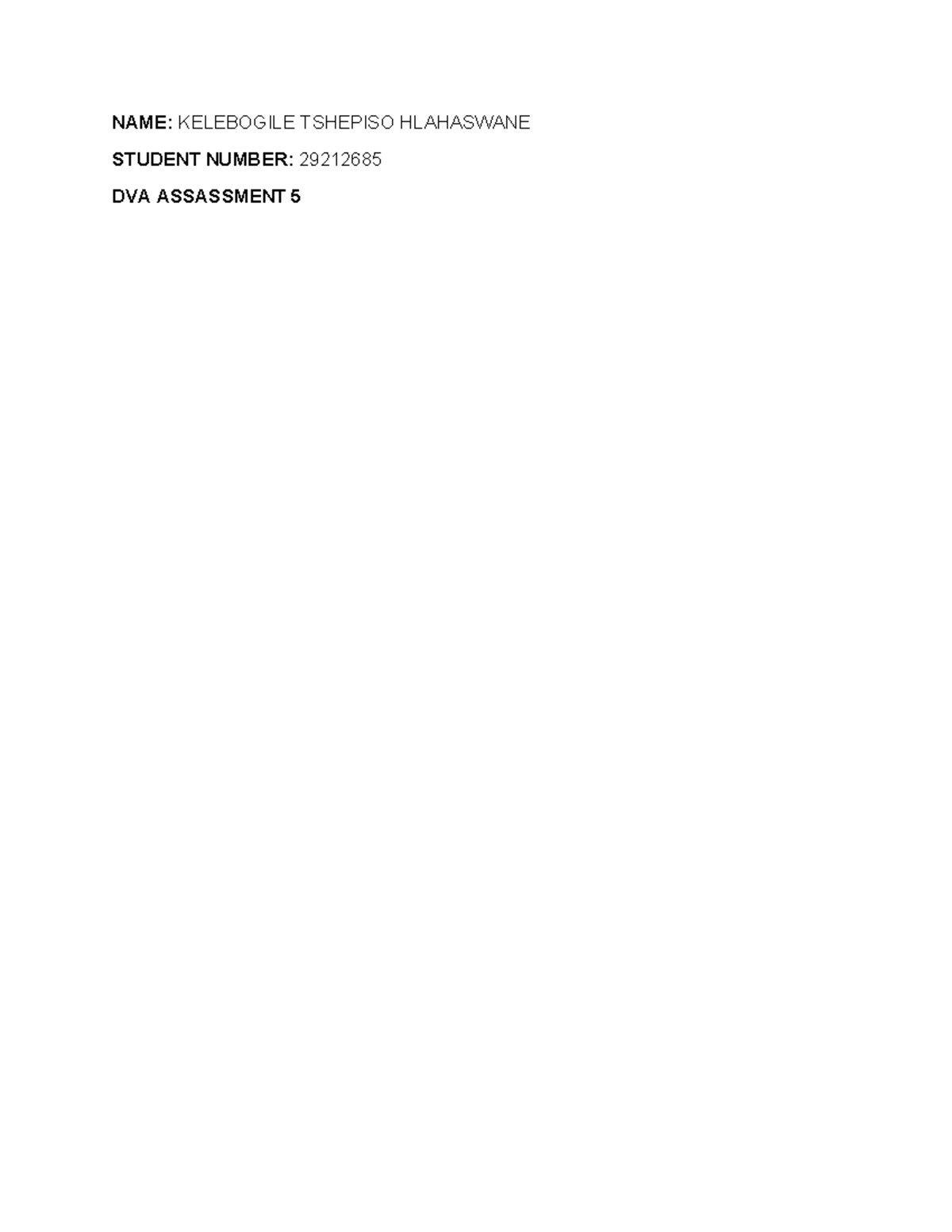 DVA1502 Assessment 5: Educational Inequality and Development Factors ...