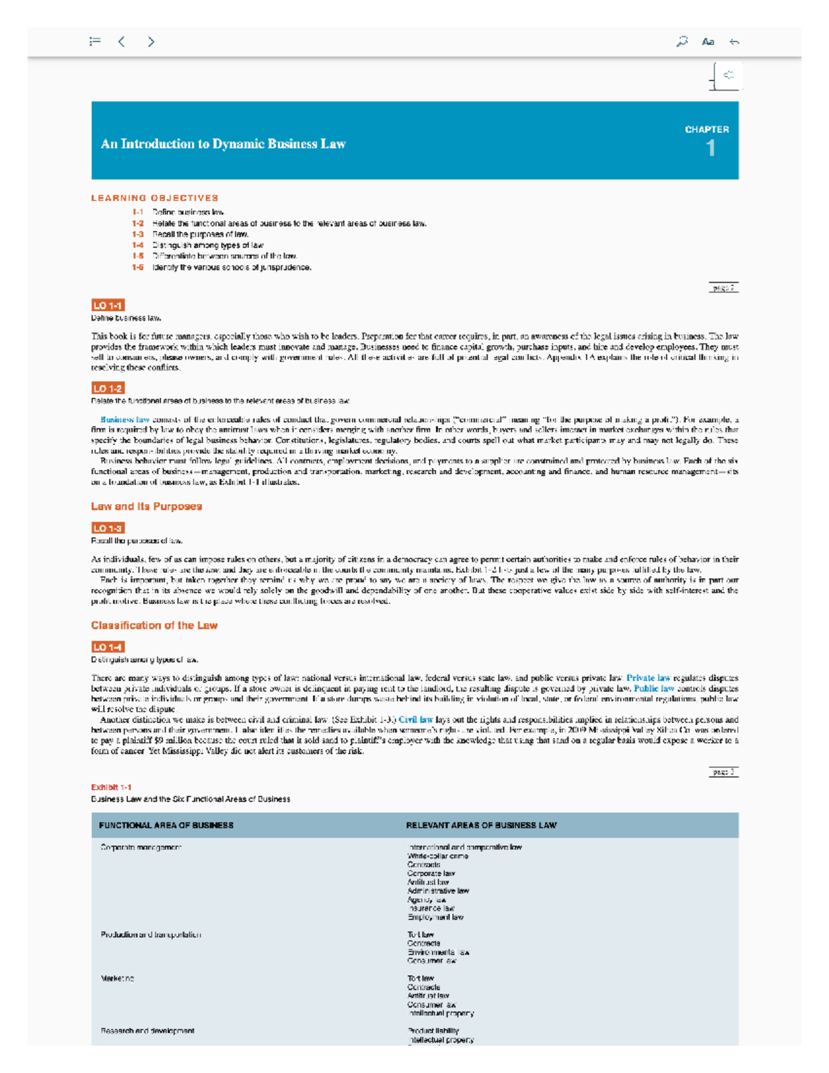 BUS 101: Chapter 1 - Introduction to Dynamic Business Law Insights - Studocu