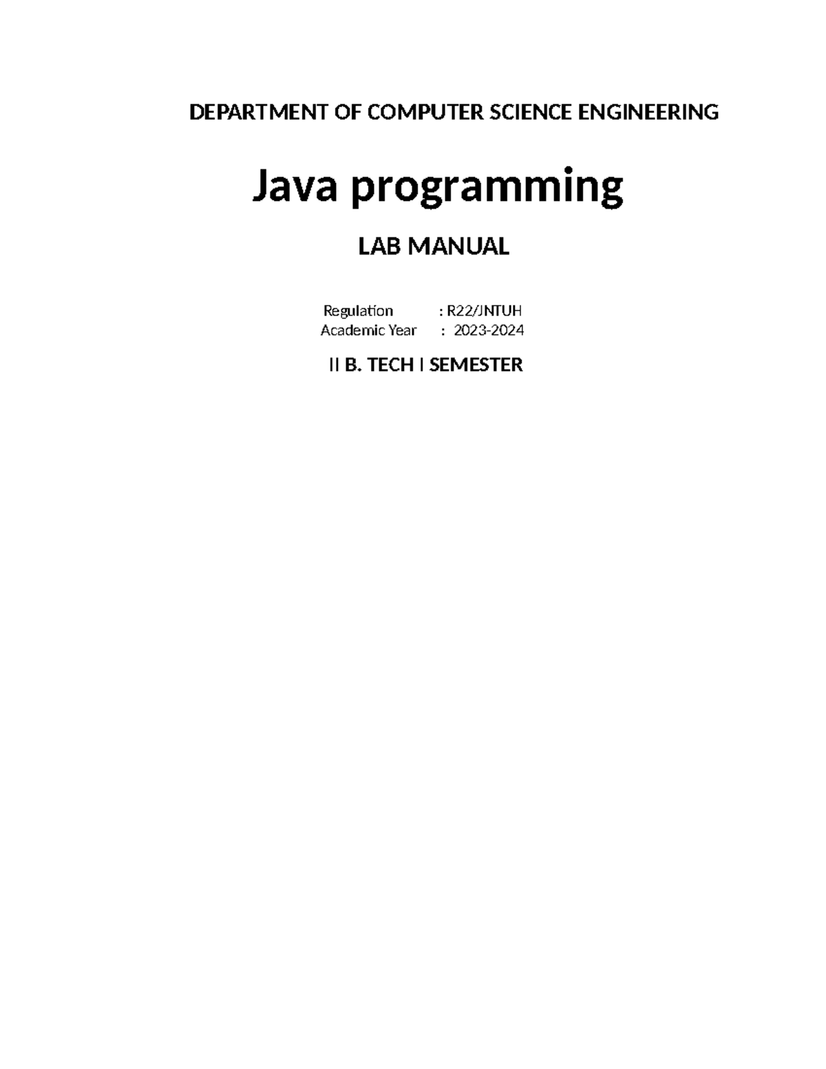 Java Lab Manual (AIDS) - OOP Principles, Exceptions, and File Handling - Studocu