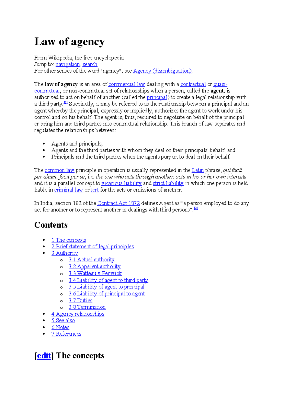 Law of Agency: Comprehensive Overview and Legal Principles - Studocu