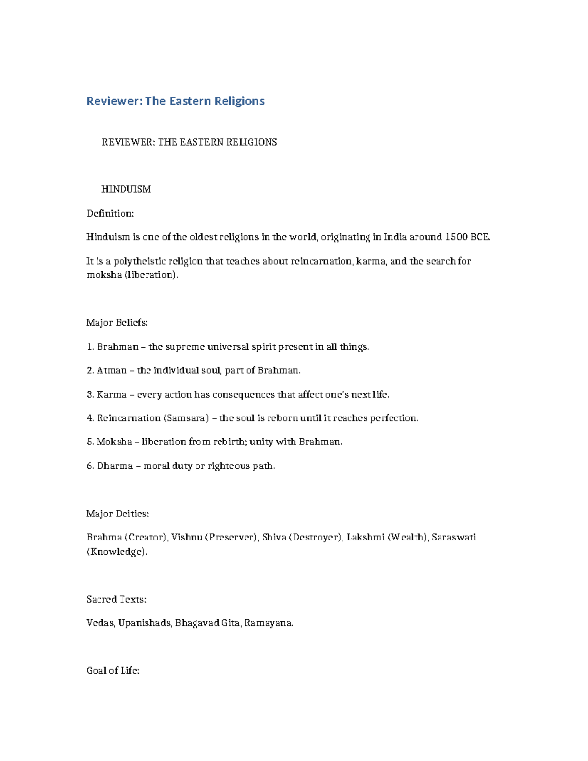 Eastern Religions Overview: Hinduism, Buddhism, Confucianism, Shintoism ...