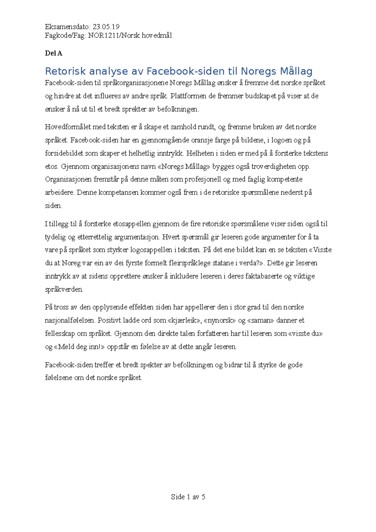 Verktoy til norsk skriftlig - Et verktøy til norsk skriftlig eksamen Jostein Christensen og ...