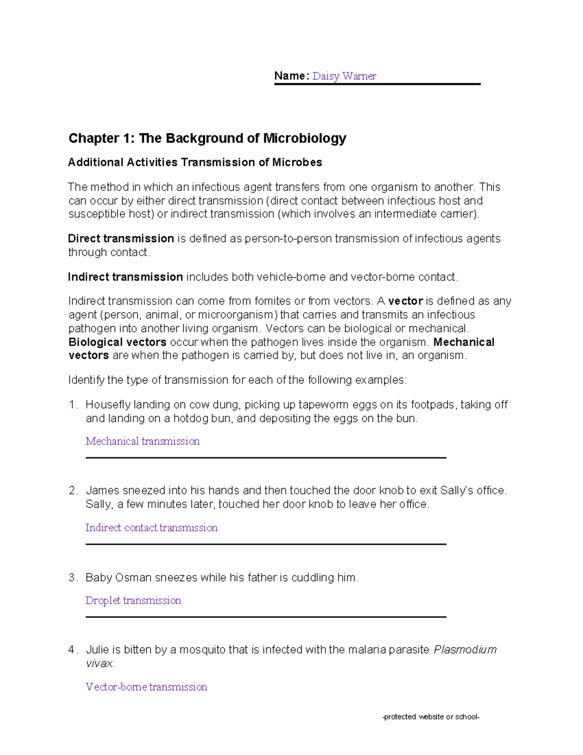 Microbiology 101: Chapter 1 - Transmission of Microbes & Immune ...
