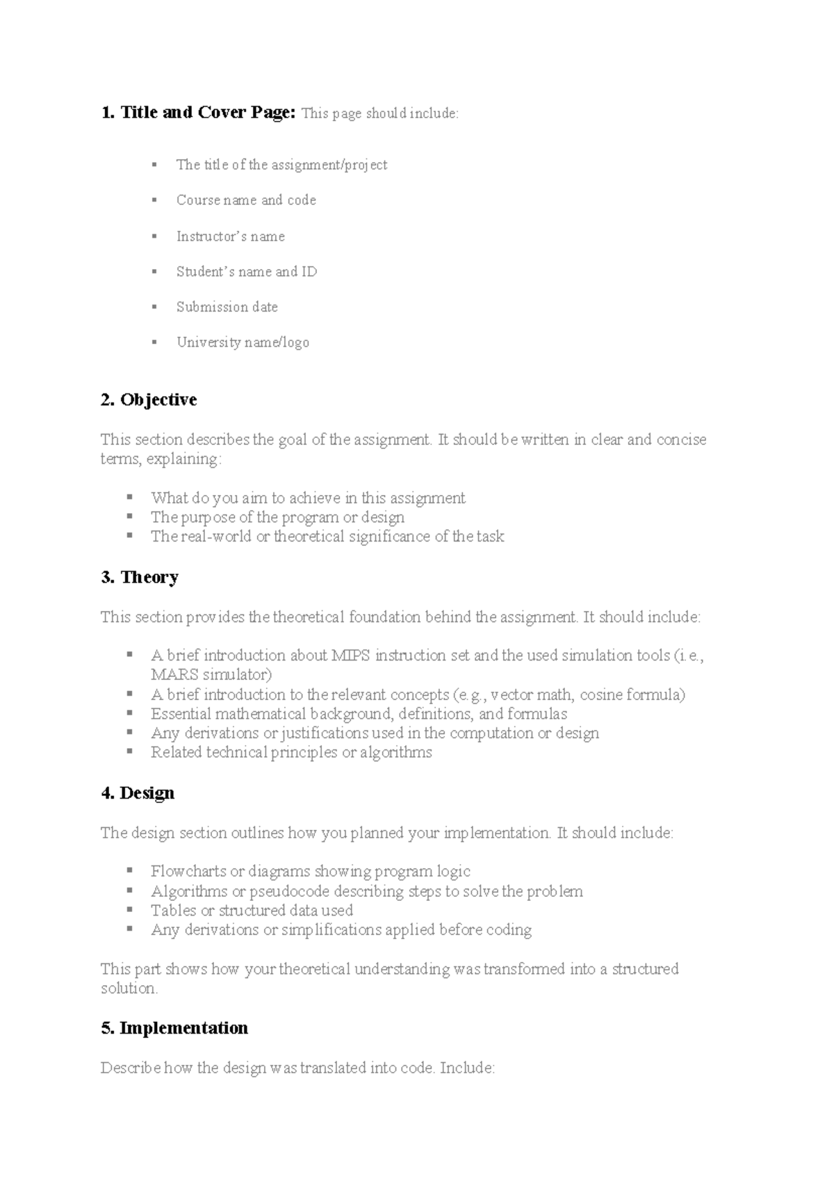 Assignment Report Template - Part 1 (Course Code) - Studocu